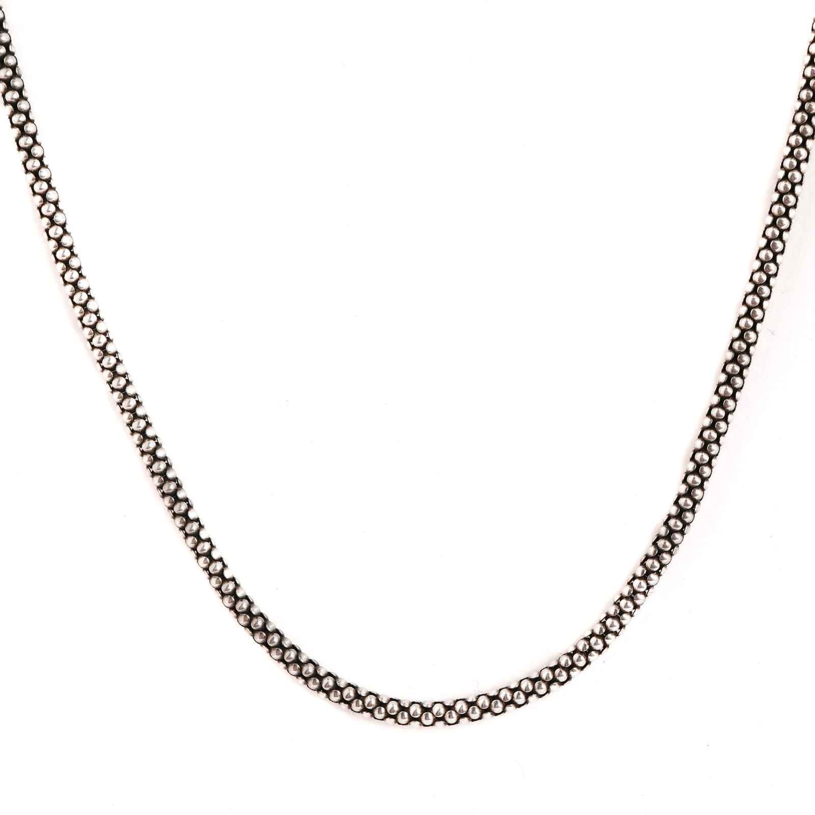Silver Men’s PoP-Corn Chain – MSR Silver Jewelry Store